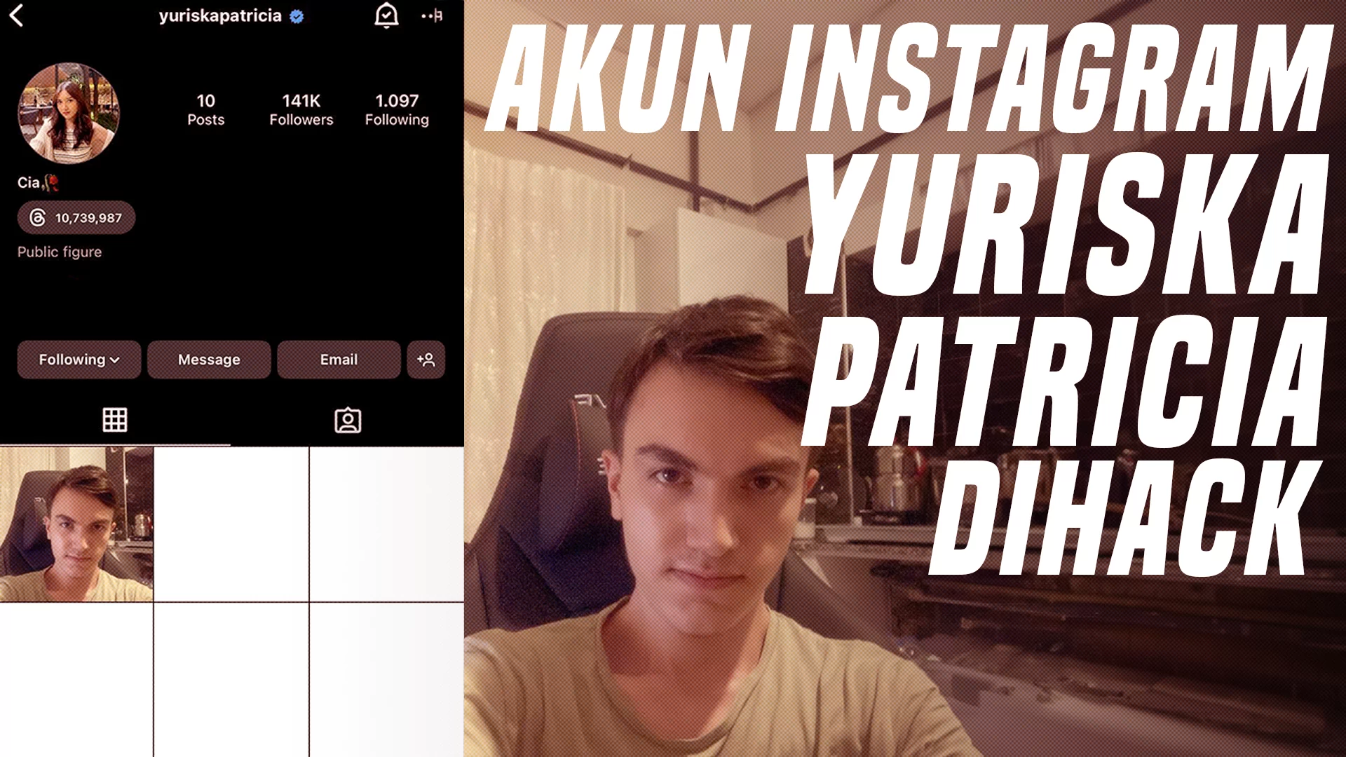 Akun Instagram Yuriska Patricia Kena Hack, Semua Postingan Menghilang ...